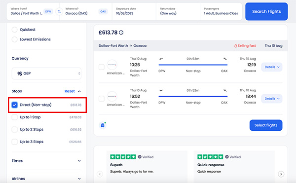 Search & Book Direct Flights to Oaxaca | 600 + Airlines