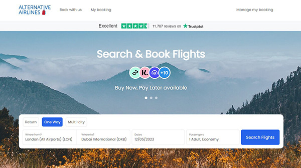 Search & Buy Flights with a Credit Card