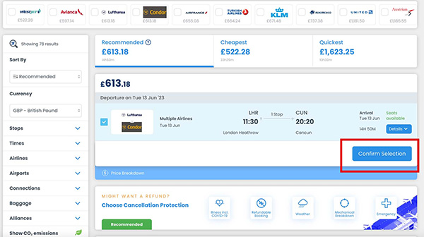 Search & Book One Way Flights to Mexico